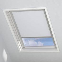 my home Verdunklungsrollo &raquo;Sky-Dachfensterrollo&laquo; verdunkelnd energiesparend mit Bohren in F&uuml;hrungsschienen mit Kassette und Seitenprofilen wei&szlig; 