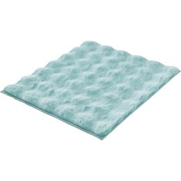 Kleine Wolke Badematte &raquo;Cloud, Badvorleger, Badezimmer Teppich&laquo; H&ouml;he 28 mm rutschhemmend beschichtet fu&szlig;bodenheizungsgeeignet Badteppich, Uni Farben, Hoch-Tief 