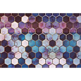 Livingwalls living walls Fototapete &raquo;ARTist Rugged Marble&laquo; Vlies, Wand, Schr&auml;ge bunt Vlies B/L: 4m x 2,7m
