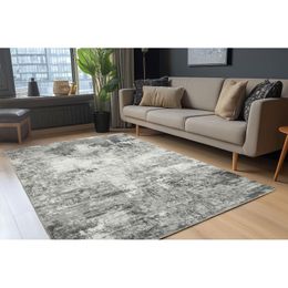 Obsession Teppich &raquo;Posh 305&laquo; rechteckig 12 mm H&ouml;he modernes Design, bedruckte Qualit&auml;t, Wohnzimmer grau Polyester B : 80cm 1 Stk., 12mm, L: 150cm
