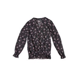 Koroshi Bluse Damen Gr&ouml;&szlig;e XXL hellblau / rosa / schwarz