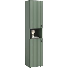 Home Affaire Garderobenschrank &raquo;TATIO, H&ouml;he 192 cm, Rillenoptik, 2 T&uuml;ren, offenes Fach&laquo; 1 Stk. tlg. Garderobenschrank, Flurschrank, Dielenschrank, 