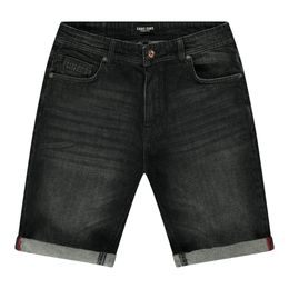 Cars Jeans Herren Jeansbermudas "TARGET Denim Short", schwarz, Gr. S, Abriebeffekte, Denim/Jeans, Obermaterial: 99% Baumwolle, 1% Elasthan, Jeans