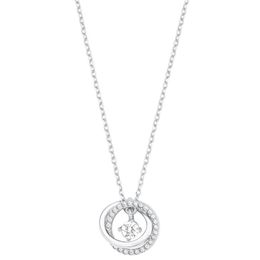 Amor Damen Kette mit Anh&auml;nger &raquo;2026238&laquo; mit Zirkonia (synth.) bunt Silber 925 (Sterlingsilber), L: 45