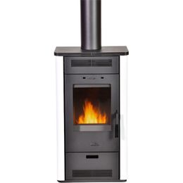 FIREFIX Kaminofen &raquo;Etna 2.0&laquo; mit wei&szlig;er Blende links und rechts