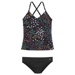 s.Oliver M&auml;dchen Tankini "Milly Kids", bunt, Gr. 170, gebl&uuml;mt, Polyamid, Bikini-Sets, mit Blumendruck