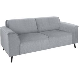 DOMO collection 2,5-Sitzer &raquo;Amora inklusive komfortablen Federkern f&uuml;r mehr Sitzkomfort&laquo; Fu&szlig;h&ouml;he passend f&uuml;r g&auml;ngige Saugroboter! silber Struktur (100
