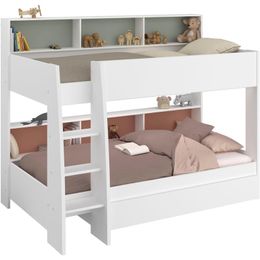 Parisot Etagenbett &raquo;Leo 11&laquo; Set, Farbige R&uuml;ckwand an der Liegefl&auml;che drehbar Liegefl&auml;che B/L: 90cm x 90cm Betth&ouml;he: 17cm, Gewicht bis: 80 kg + 80 kg, ohne 