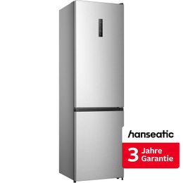 Hanseatic K&uuml;hl-/Gefrierkombination &raquo;HKGKB20060ANFI&laquo; 201,7 cm hoch 59,5 cm breit inkl. 3 Jahre Herstellergarantie silber Supergefrierfunktion