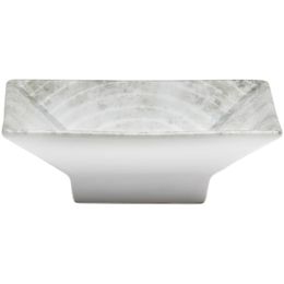 Van Well Schale &raquo;Korfu, eckig, 11,5 cm, 6 St&uuml;ck&laquo; 6 Stk. aus Porzellan sp&uuml;lmaschinengeeignet grau Porzellan B/H/L: 11,5cm x 11,5cm