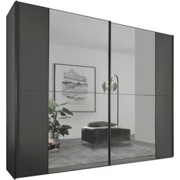 STAUD Schwebet&uuml;renschrank &raquo;Sonett 220G, Made in Germany&laquo;, mit vier verschiedenen Ausstattungsvarianten grau Holzwerkstoff Vulkan, B/H/T: 249cm x 240cm