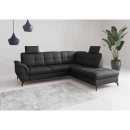 Sit & More sit&more Ecksofa &raquo;Zora&laquo; B/H/T: 212cm, NaturLEDER , Ottomane rechts, ohne Bett,ohne Bettkasten