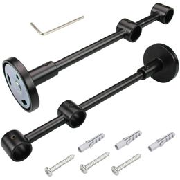 Liedeco Doppeltr&auml;ger f&uuml;r Gardinenstangen &Oslash; 16 mm schwarz &Oslash; 1,6cm