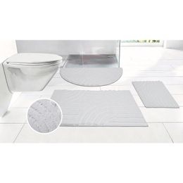OTTO home Badematte &raquo;Regona Scandi, Badvorleger, Badezimmer Teppich, Duschvorleger&laquo; H&ouml;he 10 mm rutschhemmend beschichtet strapazierf&auml;hig Badteppich, 