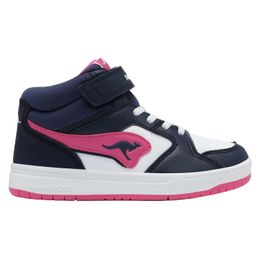 Kangaroos M&auml;dchen Sneaker "K-CP HOGAN EV", Gr. 31dk navy, daisy pink, Synthetik, Textil, Schuhe