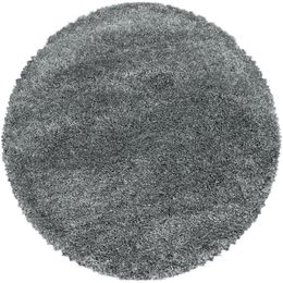 Ayyildiz Teppiche Hochflor-Teppich &raquo;FLUFFY 3500, auch als L&auml;ufer und in Rund&laquo; rund 50 mm H&ouml;he Langflor, Shaggy, uni, robust, Wohnzimmer grau Polypropylen (PP) &Oslash; 200cm 1