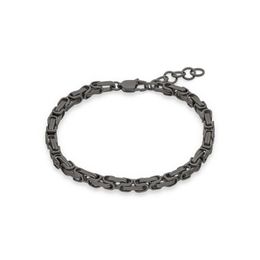 s.Oliver Herren s.Oliver Armband schwarz 22cm, Edelstahl