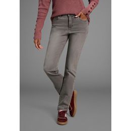Arizona Damen Gerade Jeans &raquo;Comfort-Fit&laquo; High Waist grau 48, N-Gr