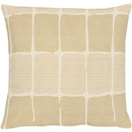 Apelt Dekokissen &raquo;Monte&laquo; Kissenh&uuml;lle mit F&uuml;llung, 1 St&uuml;ck beige Baumwolle, Kunstfaser, Polyester B/L: 48cm x 48cm, 1 Stk.