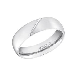 Amor Fingerring &raquo;Klassisch&laquo; Made in Germany silber 68, Edelstahl