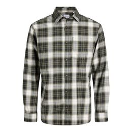Jack & Jones PlusSize Jack & Jones Plussize Herren Jack & Jones PlusSize Langarmhemd &raquo;JJJAMES FLANNEL SHIRT L/S PLS&laquo; Baumwolle, regular fit gr&uuml;n 6XL, N-Gr
