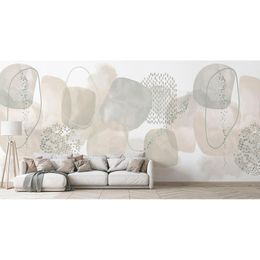 marburg Fototapete &raquo;Hannah&laquo; matt glatt moderne Tapete f&uuml;r Wohnzimmer Schlafzimmer K&uuml;che beige Vlies B/L: 4,24m x 2,7m, Rollen: 1