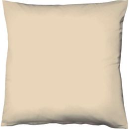 Fleuresse Kissenbez&uuml;ge &raquo;Colours&laquo; edler, b&uuml;gelfreier Interlock-Jersey aus 100% Baumwolle beige Interlock-Jersey, Obermaterial: 100% Baumwolle B/L: 80cm
