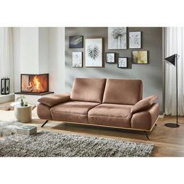 Die PlanBar 3-Sitzer &raquo;PN-EM18063, B: 232 cm, mit Kontrastnaht&laquo; optional mit echt bezogenem R&uuml;cken, Sitztiefen- und Armteilverstellung Sichtrahmen: Aus