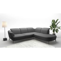 Sit & More sit&more Ecksofa &raquo;Zoe&laquo; ink.Sitztiefenverstellung, wahlweise mit Kopfteilverstellung grau 95% Polyester, 5% Polyamid B/H/T: 300cm x 87cm x 267cm, 