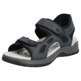 Rieker Herren Trekkingsandale , Sommerschuh, Outdoorsandale, Freizeitsandale, mit Klettverschl&uuml;ssen schwarz 46