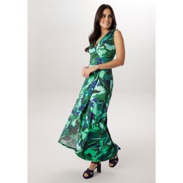Aniston Selected Damen Aniston SELECTED Jerseykleid in Wickeloptik und vorne gebogter Saum 42, N-Gr