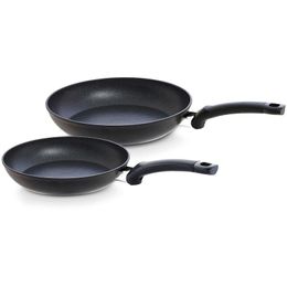 Fissler Pfannen-Set &raquo;Adamant Classic&laquo; Aluminium Set, je 1 Bratpfanne &Oslash; 24 u. 28 cm, 2 Stk. tlg. kratzfest, Made in Germany schwarz &Oslash; 24,28cm