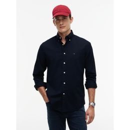 Tommy Hilfiger Herren Langarmhemd &raquo;CORE FLEX POPLIN SOLID Regular Fit SHIRT&laquo; Regular Fit Flex Cotton blau XL (54/56), N-Gr
