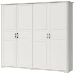 OTTO home Kleiderschrank &raquo;Evergreen, wahlweise in 3 Breiten, H&ouml;he 224cm!&laquo; besonders dekorierter Metallgriff, Kasettenoptik in der Front, im 