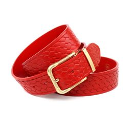 Anthoni Crown Damen Lederg&uuml;rtel rot 100