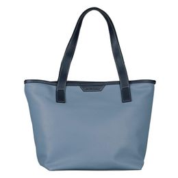 Tom Tailor Damen Tom Tailor Shopper &raquo;Leora&laquo; leichtgewichtige Styles aus fein genarbtem Lederimitat blau B/H/T: 39cm x 26,5cm x 19cm
