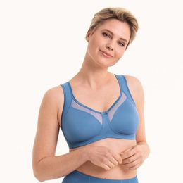 Anita Since 1886 Damen Anita since 1886 Gemoldeter BH &raquo;Clara&laquo; Cup C-G, mit Print, entlastende Komforttr&auml;ger, ohne B&uuml;gel, feminin blau 75, Cup C