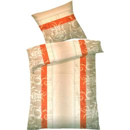 Dyckhoff Bettw&auml;sche &raquo;Pamela&laquo; 2 Stk. aus Weichfrottier beige Frottee, Obermaterial: 75% Baumwolle, 25% Polyester B/L: 135cm x 200cm, 1 Stk., 1 Stk., Frottee, B/