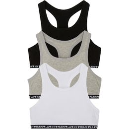 bonprix Kinder bonprix Bustier Packung, 3 Stk. mit breiten Tr&auml;gern, mit breitem Gummiband unter der Brust schwarz 164/170, N-Gr