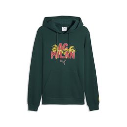 Puma Herren Hoodie "AC Milan ftblCulture Hoodie Herren", gr&uuml;n, Gr. XS, Obermaterial: 32% Polyester, 68% Baumwolle. Kapuzenfutter: 100% Baumwolle.