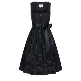 N&uuml;bler N&Uuml;BLER Damen Dirndl "Midi Dirndl Kathleen", schwarz, Gr. 36, Obermaterial: 90% Polyester PES. 10% Viskose CV., Kleider