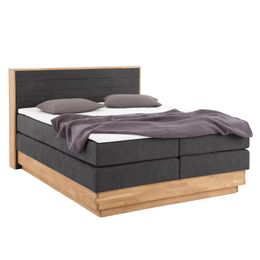 Home Affaire Boxspringbett &raquo;Cavan&laquo; Eiche, inkl. Bettkasten & Topper, verschiedene H&auml;rtegrade (auch H4) grau Microfaser (100% Polyester) Microfaser 