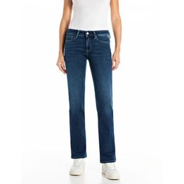 Replay Damen Bootcut-Jeans &raquo;NEW LUZ&laquo; mit gesticktem R an der Ges&auml;&szlig;tasche 32, L&auml;nge 30