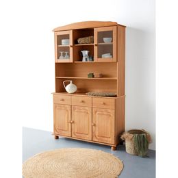 OTTO home Buffet &raquo;Mette&laquo; 2 Stk. tlg. Mit 2 Schubladen und viel Stauraum hinter 4 T&uuml;ren, H&ouml;he 181cm braun B/H/T: 120cm x 181cm x 34cm, Schubladen: 3 