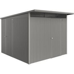 BioHort Gartenhaust&uuml;r &raquo;ZUSATZT&Uuml;R f&uuml;r Ger&auml;tehaus AvantGarde ECO&laquo; verschiedene Farben grau Stahl 185cm, 79,2cm, T&uuml;ranschlag DIN rechts