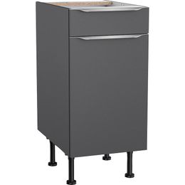 KOCHSTATION Unterschrank &raquo;KS-Aken&laquo; grau anthrazit, B/H/T: 40cm x 87cm x 58,4cm