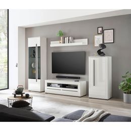 Home Affaire Wohnwand &raquo;Cantara, moderne Anbauwand, Komplettset&laquo; Set, 4 Stk. tlg. wei&szlig; B/H/T: 280cmcm