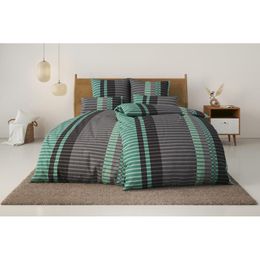 OTTO home Bettw&auml;sche &raquo;Philine&laquo; 2 Stk. mit modernen Streifen, Bettw&auml;sche aus Baumwolle, ab Gr. 135x200 cm Linon, Obermaterial: 100% Baumwolle B/L: 