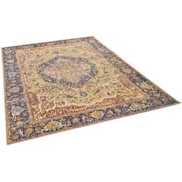 Tom Tailor HOME Teppich &raquo;Funky Outdoor Orient One&laquo; rechteckig 5 mm H&ouml;he Flachgewebe, Orient-Optik, In- und Outdoor geeignet, Wohnzimmer gold Polyester