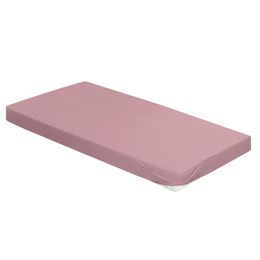Irisette Spannbettlaken &raquo;Vesuv 12&laquo; mit Rundumgummizug rosa Jersey, Obermaterial: 100% Baumwolle B/L: 200cm, 1 Stk., Jersey, 180-200x200-220 25cm